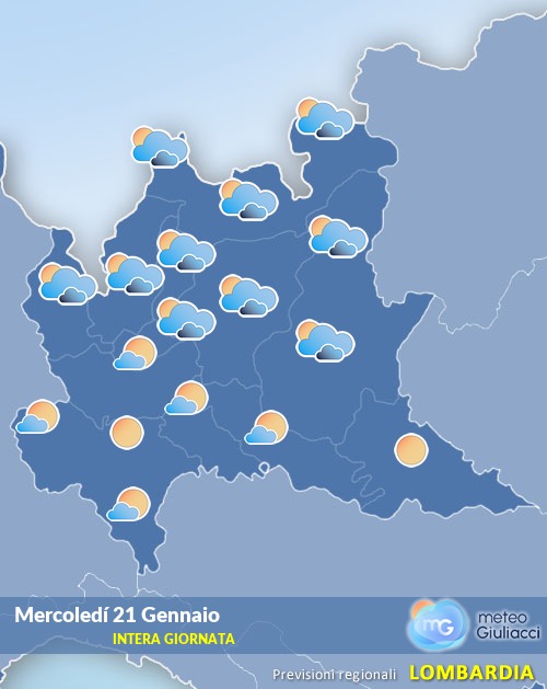 Meteo Lombardia, previsioni fino a 15 giorni | MeteoGiuliacci.it