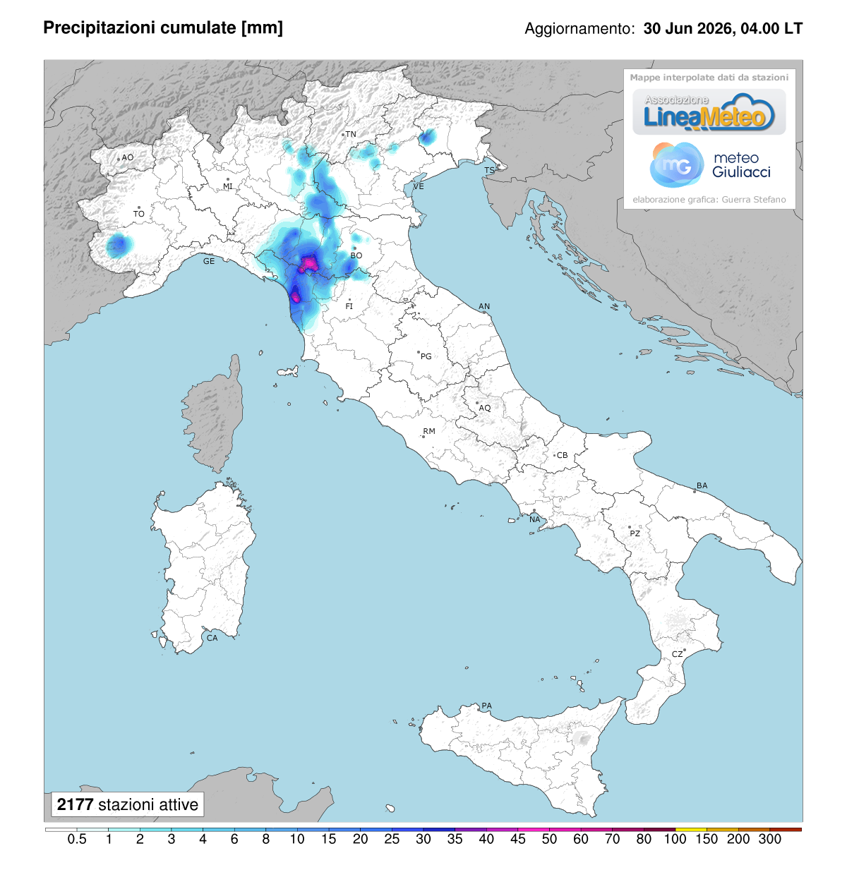 Mappe Realtime in Italia | Meteogiuliacci.it
