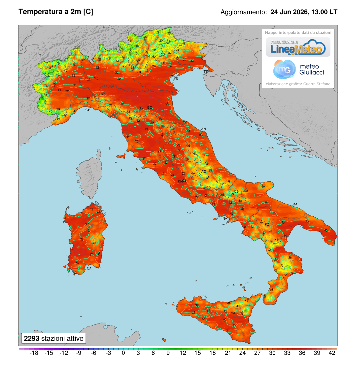 Mappe Realtime in Italia | Meteogiuliacci.it