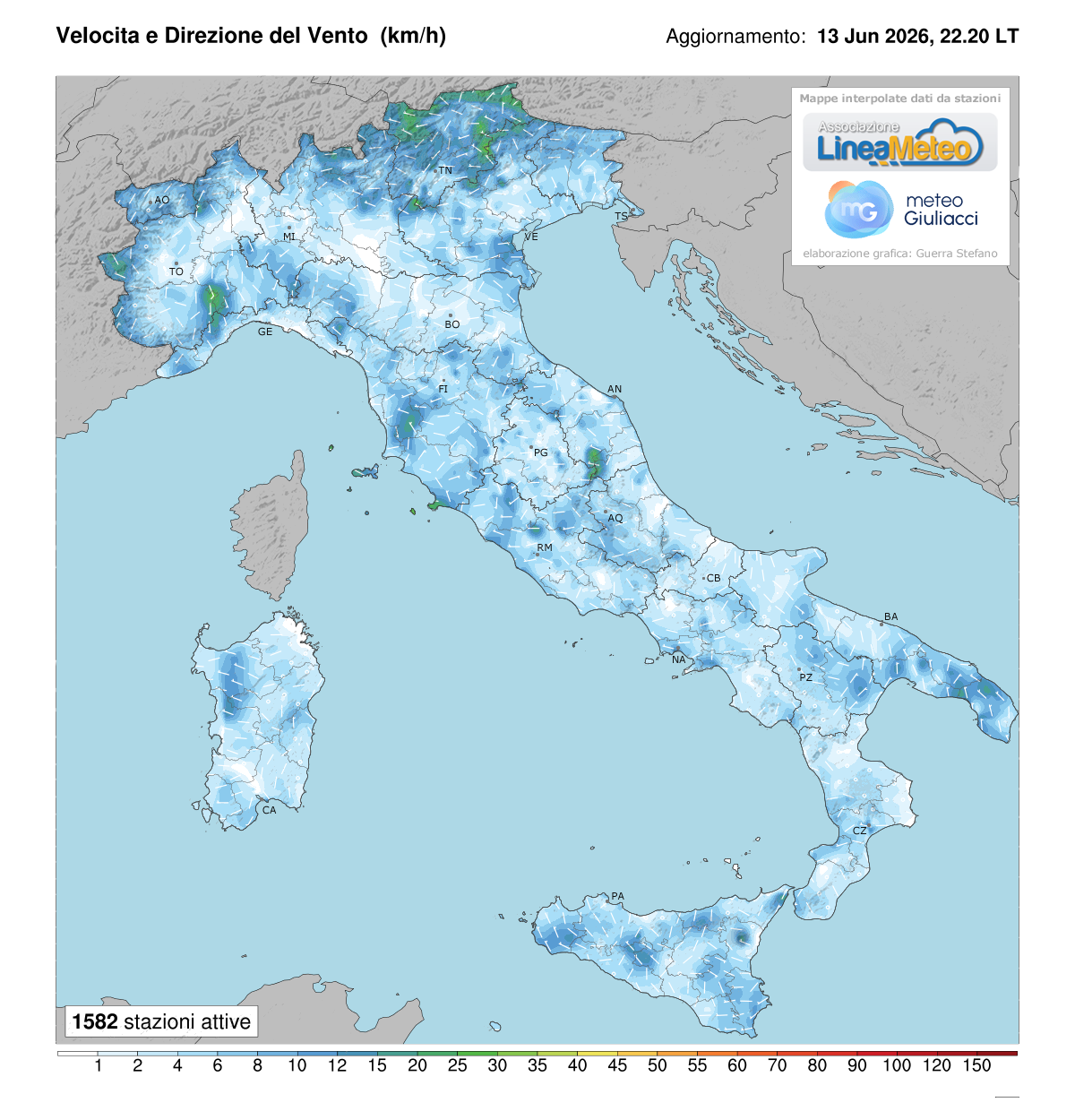 Mappe Realtime in Italia | Meteogiuliacci.it