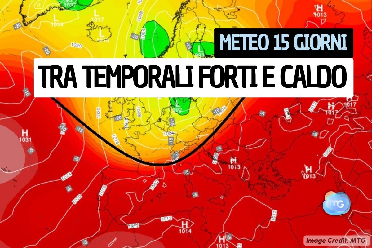 Meteo: Italia spaccata in due, tra GRANDINE GROSSA e CALDO INTENSO