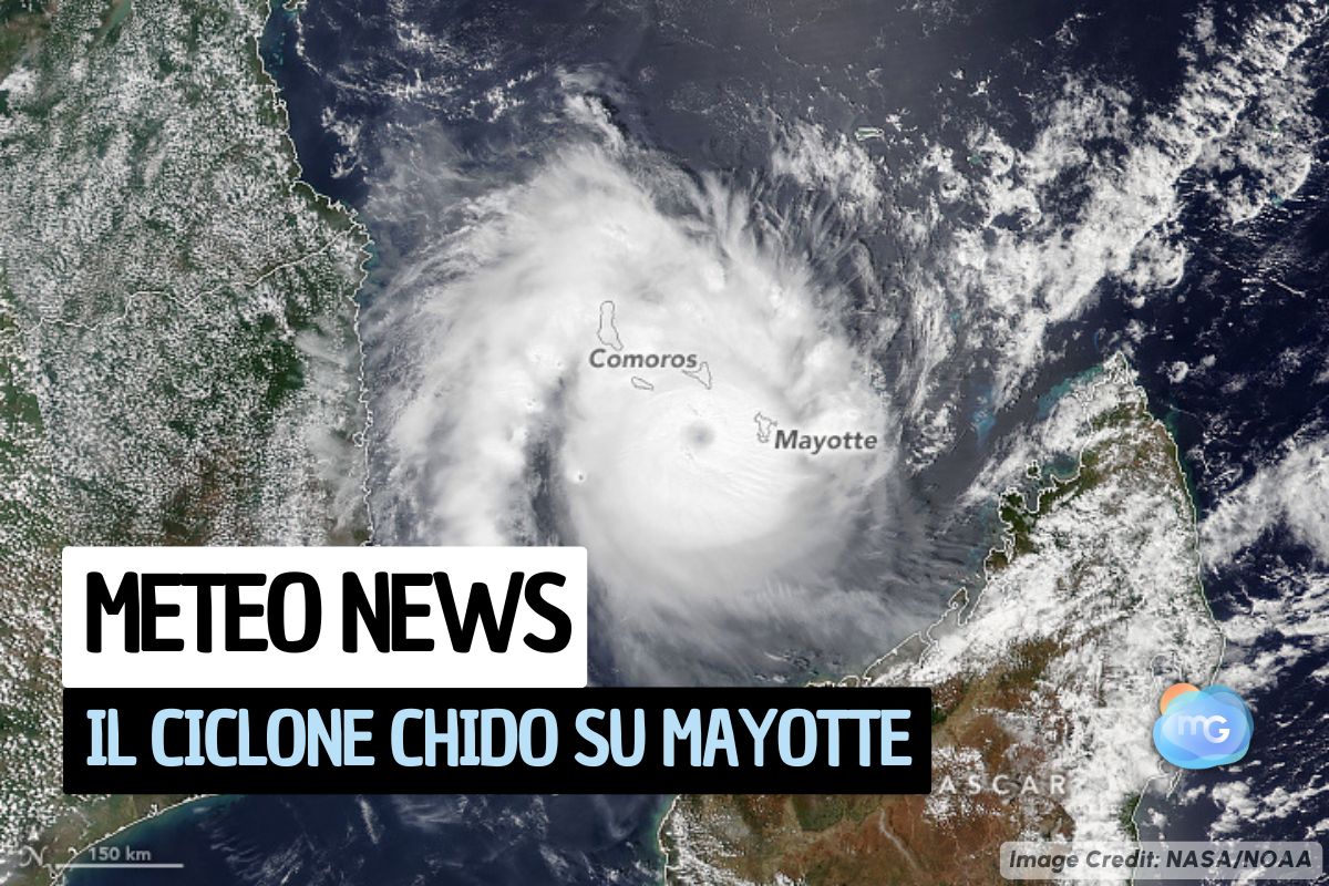 Meteo: il violento Ciclone Chido semina distruzione a Mayotte