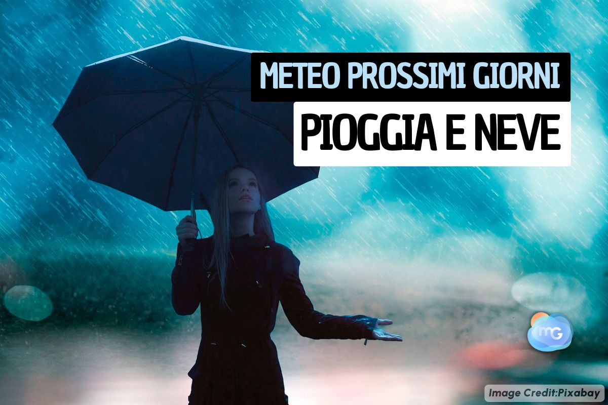 Meteo: nei prossimi giorni tornano Pioggia, Vento e Neve; la previsione