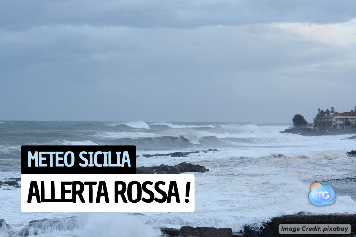 Meteo: allerta rossa in Sicilia, forte maltempo in arrivo