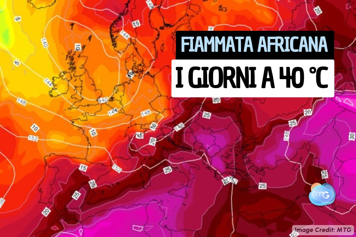 Meteo: quando torna il caldo africano? Ecco i giorni dei 40 °C