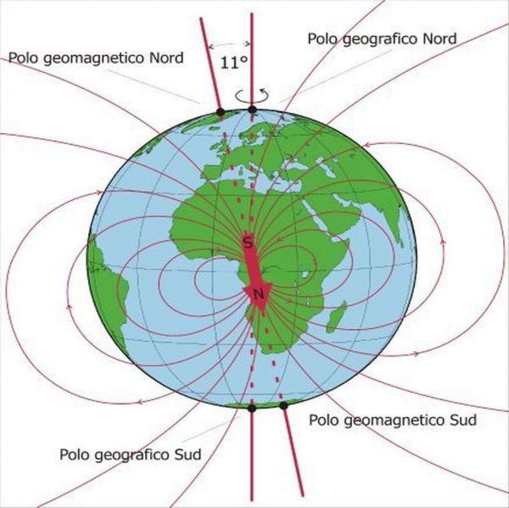 Mapa Do Campo Magnetico Terrestre